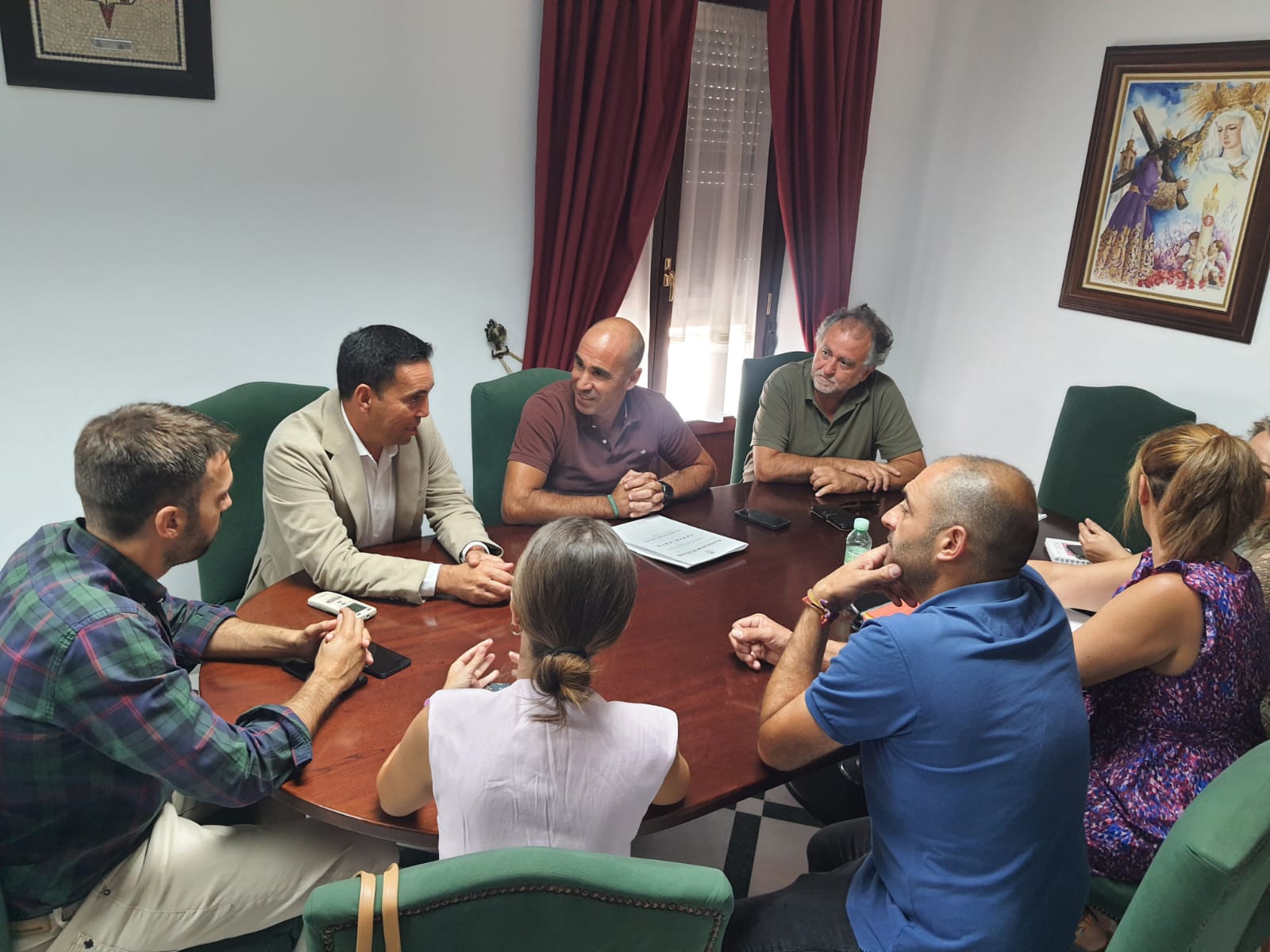 Gonzalo Domínguez estudia en Gilena la colaboración de la Diputación ...