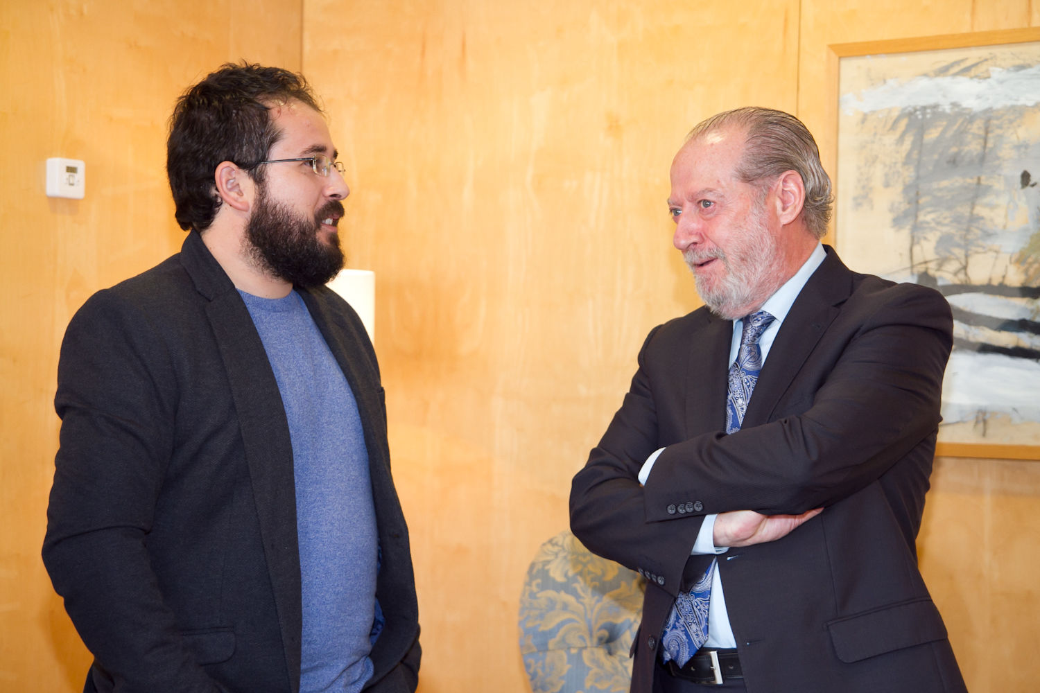 El alcalde de Gilena es recibido por el presidente de la Diputación